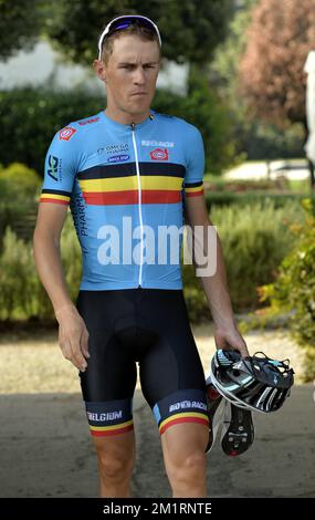 20130925 - FIRENZE, ITALY: Belgian Serge Pauwels arrives for a training ...