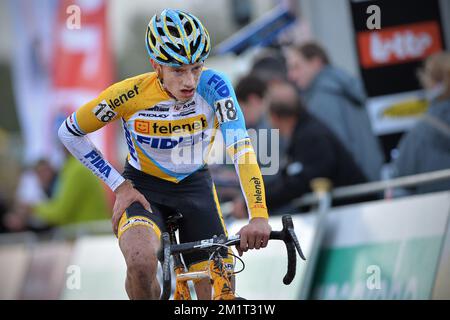 20131103 - ZONHOVEN, BELGIUM: Belgian Quinten Hermans in action during ...