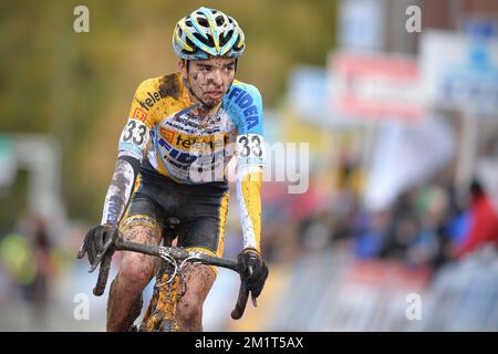 20131110 - HAMME, BELGIUM: Belgian Kobe Goossens in action during the ...