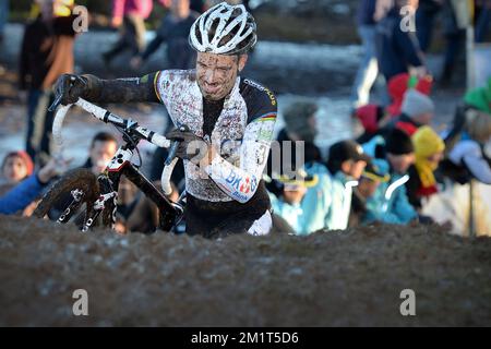 20131110 - HAMME, BELGIUM: Belgian Niels Albert in action during the ...