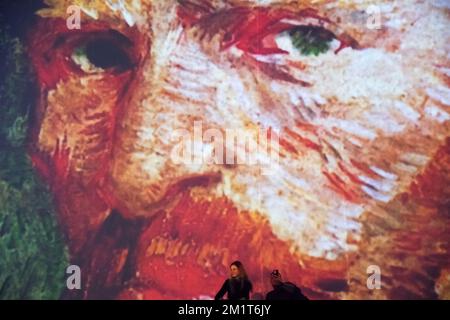 Gdansk, Poland. 13th December 2022. Media day on VAN GOGH Multi-Sensory ...