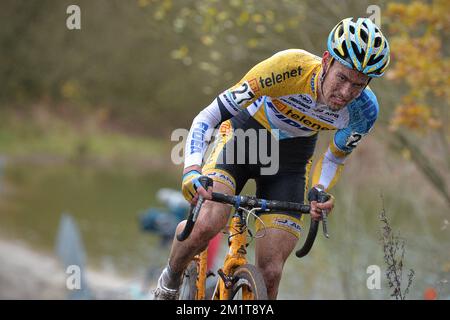 20131124 - GIETEN, NETHERLANDS: Belgian Joeri Adams in action during ...