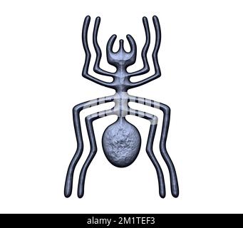 Geoglyph of the spider from Nazca, The Nazca Lines, Nazca Desert, Peru ...