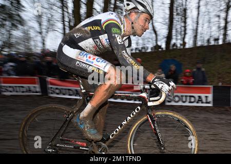 20131222 - NAMUR, BELGIUM: Belgian Niels Albert in action during the ...