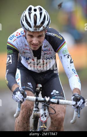 20140126 - NOMMAY, FRANCE: Belgian Niels Albert in action during the ...