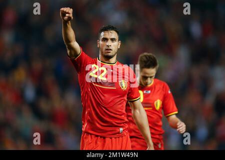 Belgium's Nacer Chadli celebrates after scoring Stock Photo - Alamy