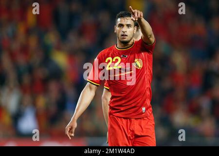 Belgium's Nacer Chadli celebrates after scoring Stock Photo - Alamy