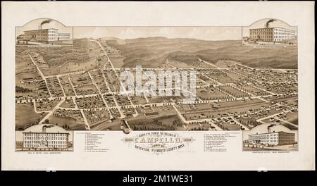 Bird's eye view of the city of Brockton, Plymouth County, Mass ...