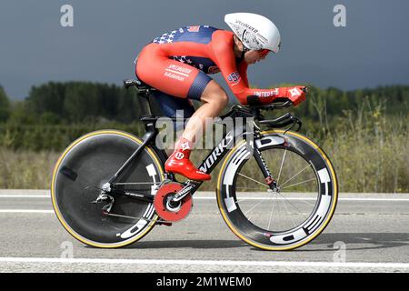 American Evelyn Stevens , winner of the bronze medal pictured during ...