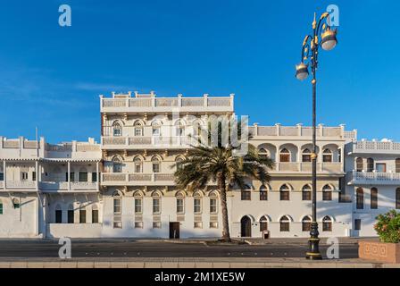 Colonial architecture, Muttrah Corniche, Muscat, Oman Stock Photo - Alamy