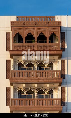 Colonial architecture, Muttrah Corniche, Muscat, Oman Stock Photo - Alamy