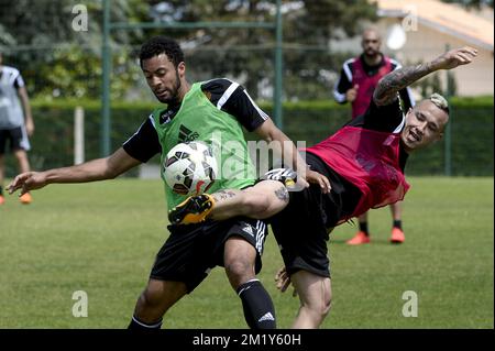 20150602 - BORDEAUX, FRANCE: Belgium's Moussa Dembele and Belgium's ...