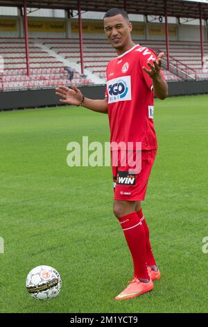 Kortrijk's new player Fabien Boyer pictured during poses during the ...