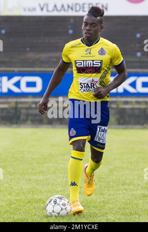 Waasland-Beveren's Jonathan Buatu Mananga poses for the photographer at ...