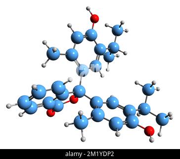 3D image of Phthalic anhydride skeletal formula - molecular chemical ...