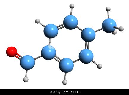 aldehyde functional group molecule atom formula isolated on white ...