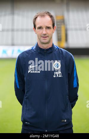 Club's physiotherapist Jan Van Damme poses for the photographer during ...
