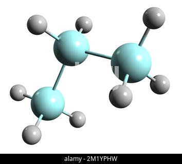 3D image of Silane skeletal formula - molecular chemical structure of ...