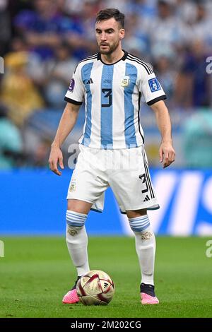 Nicolas Tagliafico of Argentina during the FIFA World Cup Qatar 2022 ...
