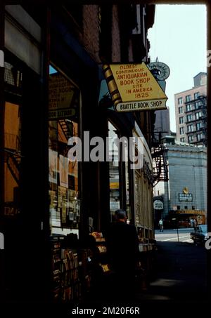 Brattle Book Shop, Boston , Bookstores, Window displays. Edmund L ...