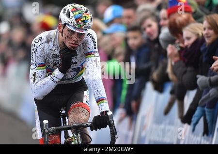 20151205 - ESSEN, BELGIUM: Dutch Mathieu Van Der Poel pictured in ...