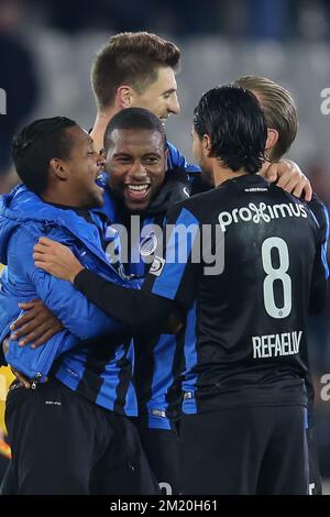 20151203 - BRUGGE, BELGIUM: Club's Stefano Denswil celebrates after ...