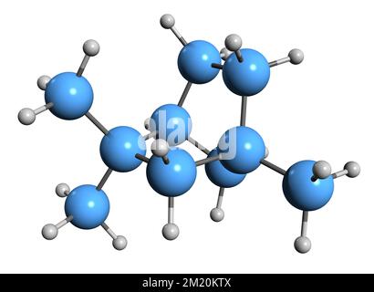 3D image of Fenchyl alcohol skeletal formula - molecular chemical ...