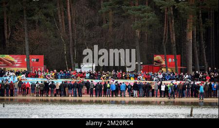 20160110 - LILLE, BELGIUM: Illustration picture shows spectators and ...