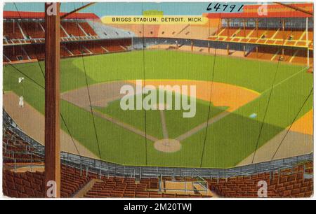 Briggs Stadium, Detroit, Mich. , Stadiums, Tichnor Brothers Collection ...