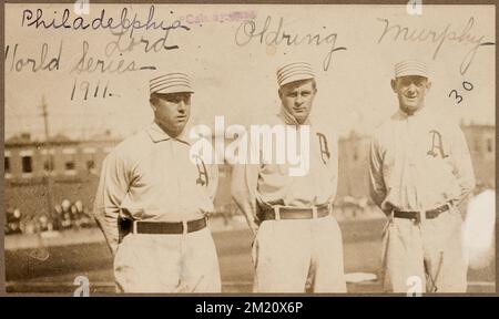 Bris Lord, Rube Oldring and Danny Murphy, outfielders, Philadelphia ...