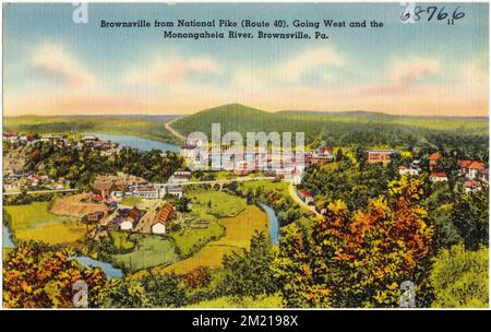 Brownsville from National Pike (Route 40), going west and the ...