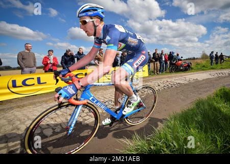 Belgian Frederik Backaert of Wanty-Groupe Gobert pictured in action ...