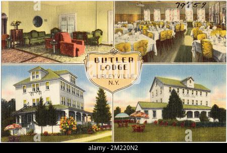 Butler Lodge, Hurleyville, N. Y. , Hotels, Tichnor Brothers Collection ...