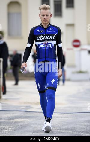 Belgian Julien Vermote of team Etixx - Quick-Step and his girlfriend ...