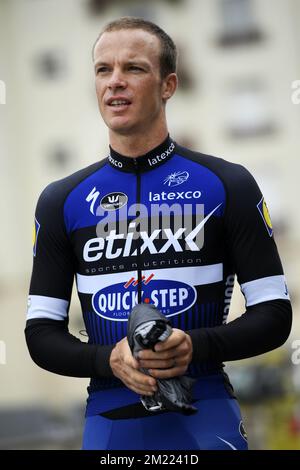 Belgian Iljo Keisse of team Etixx - Quick-Step pictured in action ...