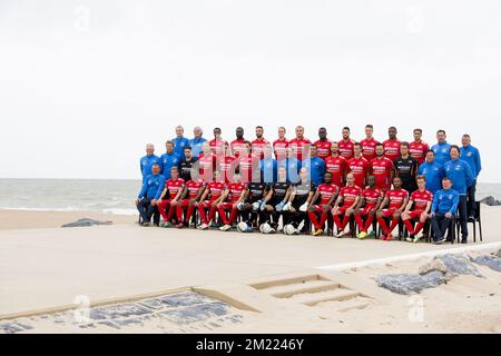 (upper row L-R) Chris Goosens, Marc Backaert, Alvin Segbia, Yannick ...