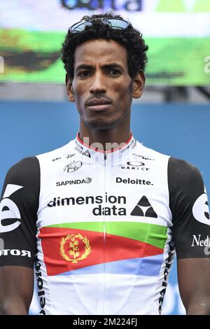 Eritrean Daniel Teklehaimanot of Team Dimension Data pictured at the ...