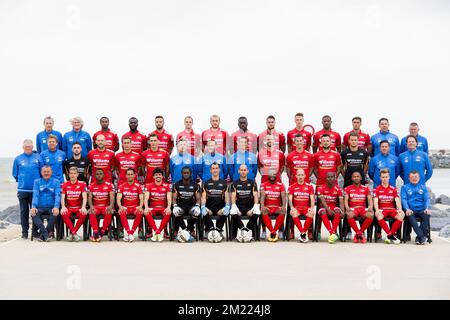 (upper row L-R) Chris Goosens, Marc Backaert, Alvin Segbia, Yannick ...