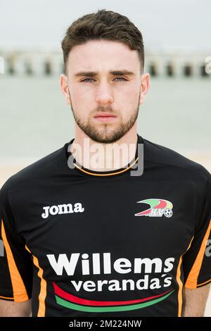 Oostende's Justin Verlinden poses for the photographer at the 2016-2017 ...