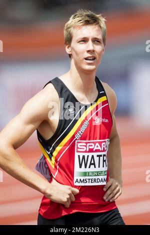 Belgian Julien Watrin pictured after the men's 400m at the European ...