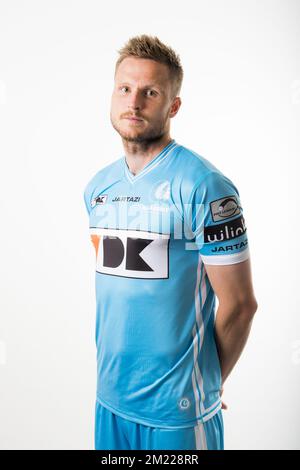 Gent's Lasse Nielsen poses for the photographer during the 2016-2017 ...