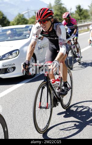 New Zealand's Shane Archbold of Bora-Argon 18 pictured after a fall ...
