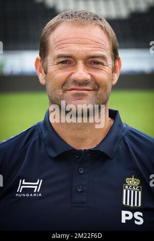 Charleroi's physical trainer Philippe Simonin poses for photographer at ...