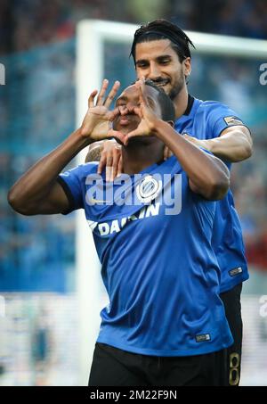 Club's Lior Refaelov and Club's Jose Izquierdo pictured during the fan ...