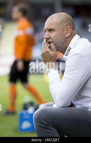 Westerlo's head coach Bob Peeters pictured during the Jupiler Pro ...