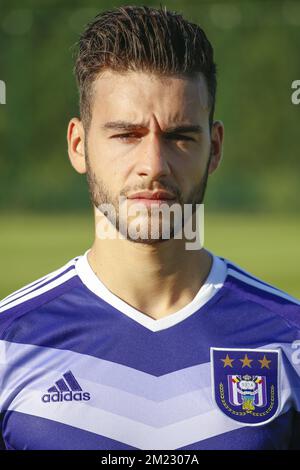 Anderlecht's Massimo Bruno pictured during the fan day of soccer team ...
