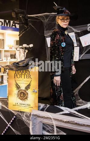 Illustration picture shows the book release of the French translation ...