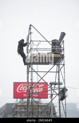 Illustration picture shows the Anspachlaan/ Boulevard Anspach on New ...