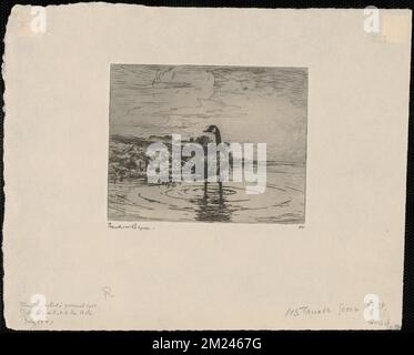Canada geese , Geese, Canada goose. Frank W. Benson (1862-1951). Prints ...