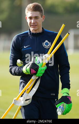 Club's new goalkeeper Ethan Horvath pictured during the second day of ...